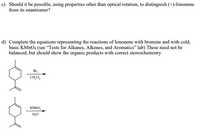 should it be possible using properties other than optical rotation to ...