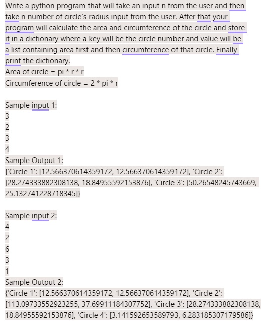 Solved Question 1 Write A Python Program That Will Take An Input N From The User And Then