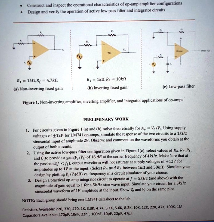 construct and inspect the operational characteristics of op amp ...