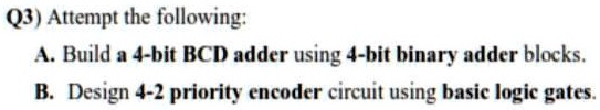 SOLVED: I want the solution very quickly within 15 minutes Q3) Attempt ... SOLVED: I want the solution very quickly within 15 minutes Q3) Attempt ...
