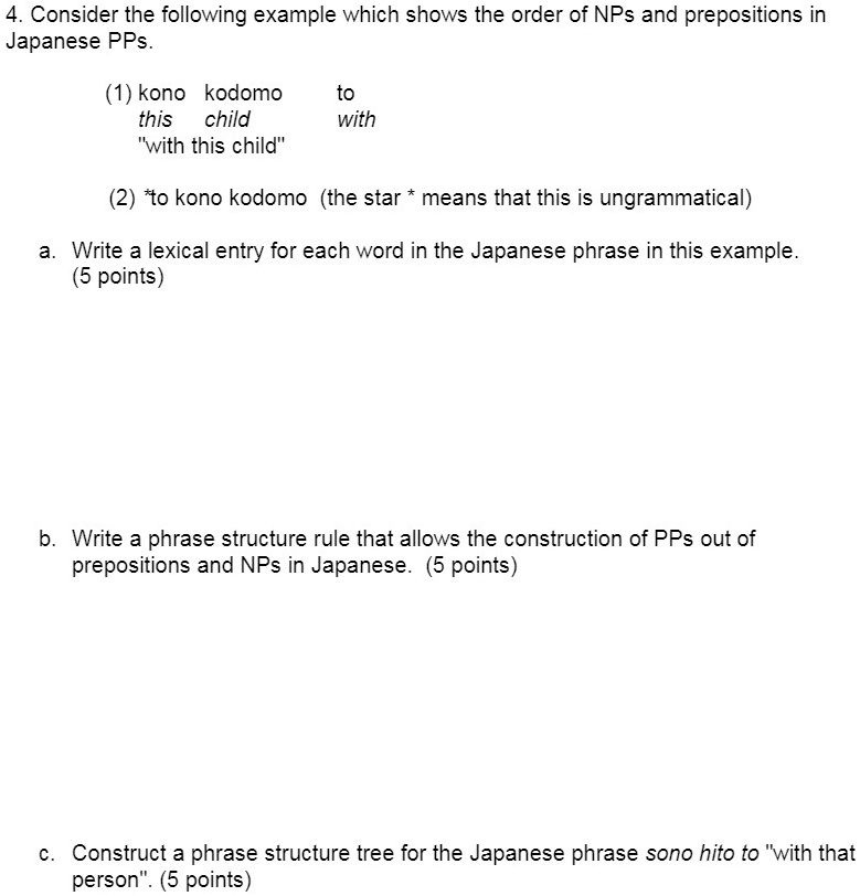 4 consider the following example which shows the order of nps and ...