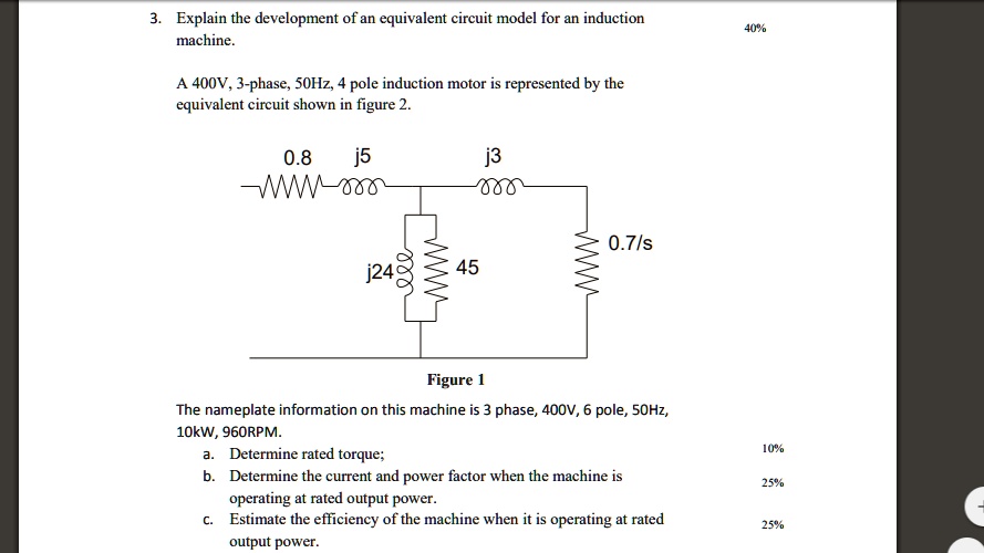 3. Explain the development of an equivalent circuit model for an ...