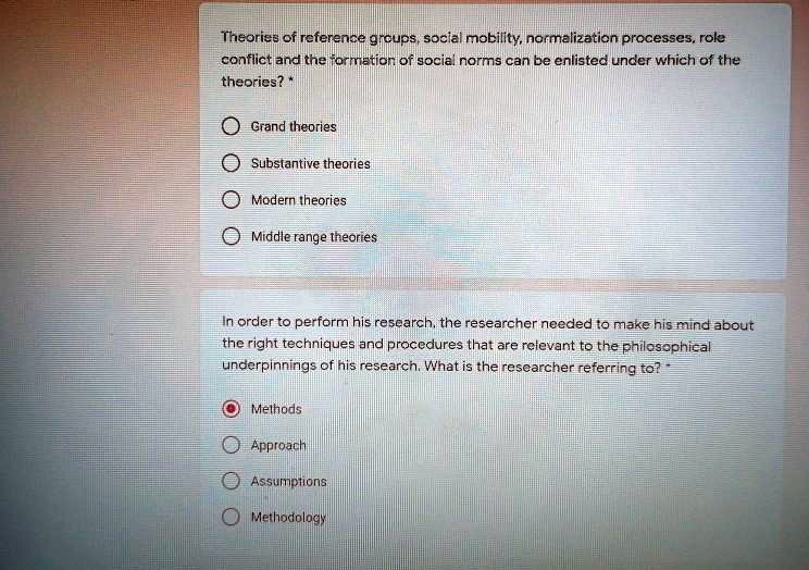 SOLVED: Theories of reference groups,social mobility.normalization ...