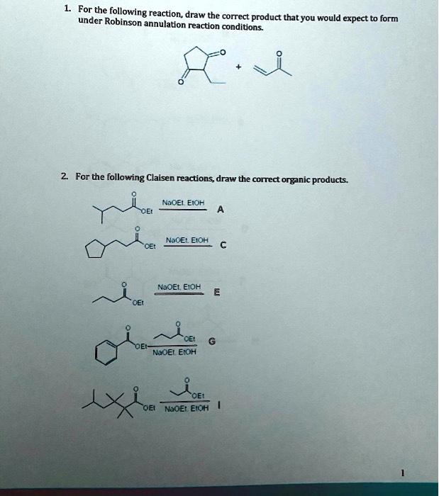 SOLVED: For the following reaction under draw the correct product ...