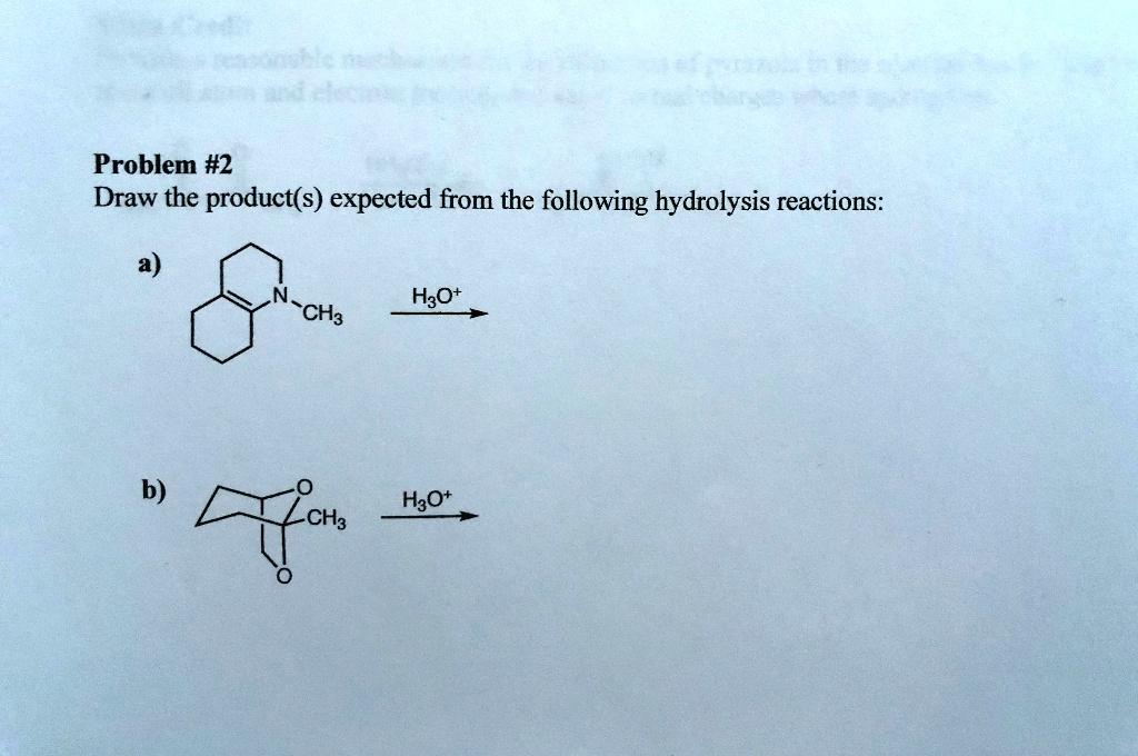 SOLVED: Problem #2: Draw the product(s) expected from the following hydrolysis reactions: a) HgO ...