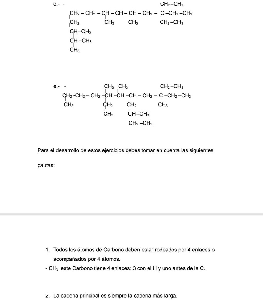SOLVED: Alcanos, porfa ayúdame plis CHz-CHs CH2 = CHz CH - CH - CH ...