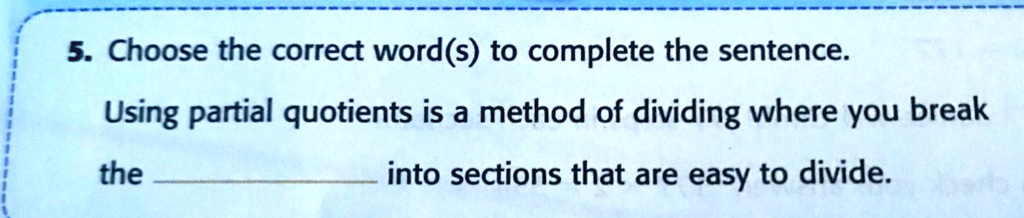 SOLVED: 'What’s the answer and what should I put in that complete box 5 ...