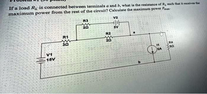 If a load R is connected between terminals a and b,what is the ...