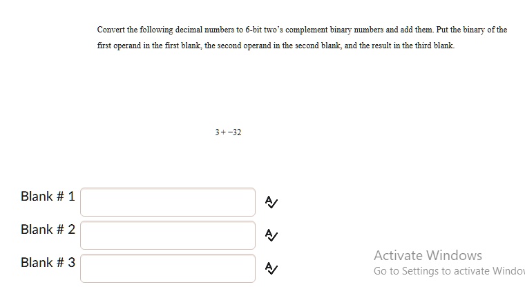 Video Solution Convert The Following Decimal Numbers To 6 Bit Twos 0921