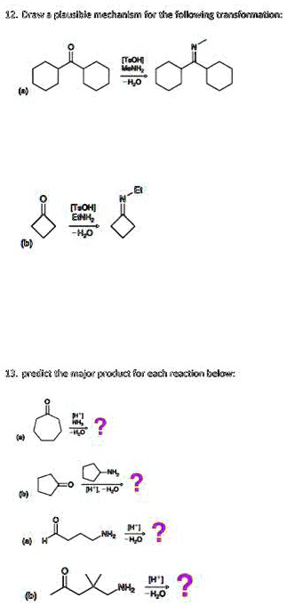 SOLVED: ' Draw a plausible mechanism for the following transformation: predict the major product ...
