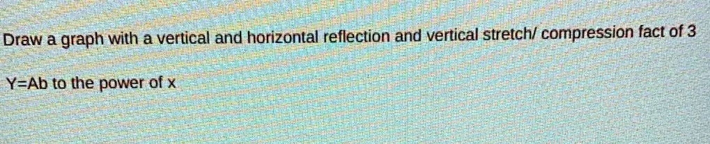 draw a graph with a vertical and horizontal reflection and vertical ...