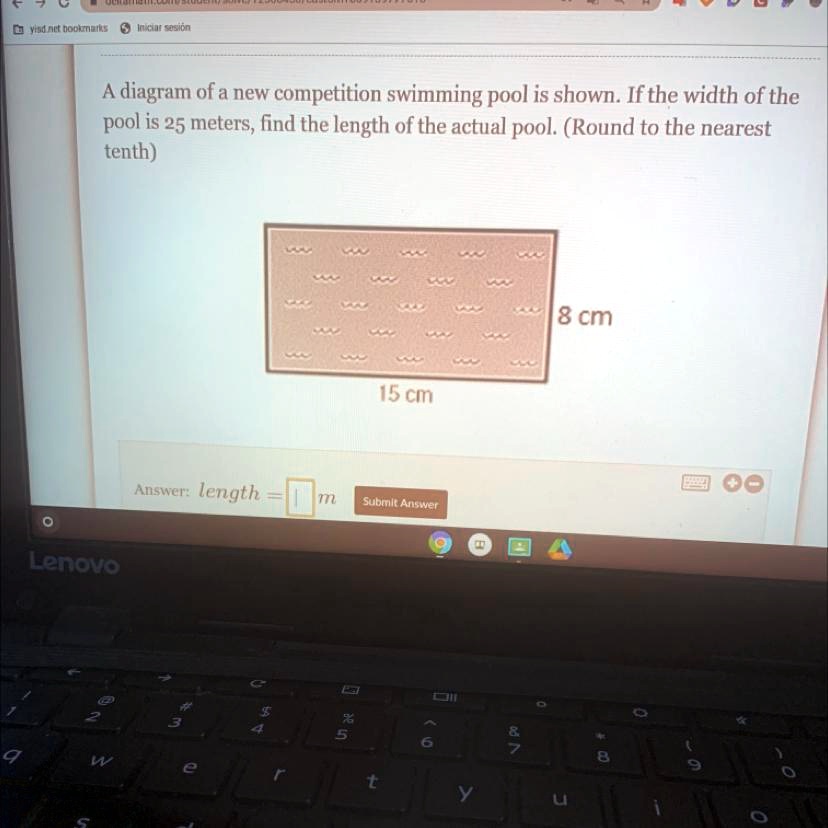 [GET ANSWER] A diagram of a new competition swimming pool is shown. If ...