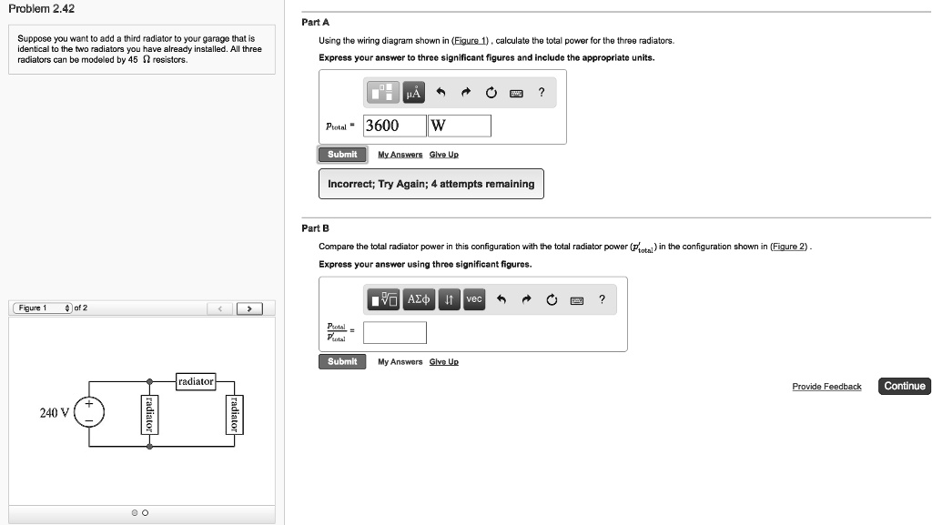Problem 2.42 Part A: Using the wiring diagram shown in Figure 1 ...