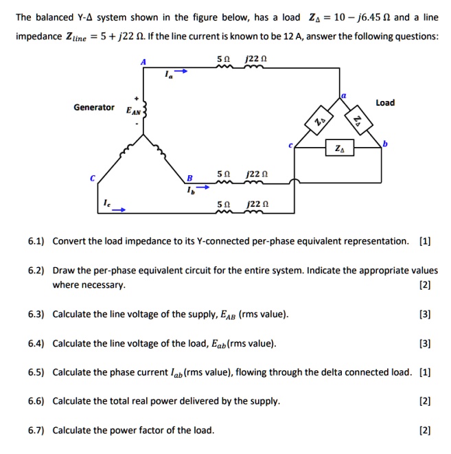 [GET ANSWER] kindly provide a detailed solution to this power 3 phase problem the balanced y ...