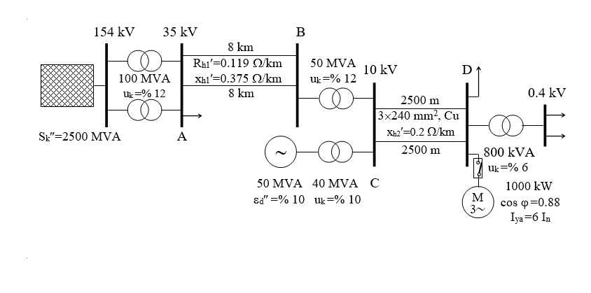 SOLVED: In the given diagram, a) Determine the operating power of the ...