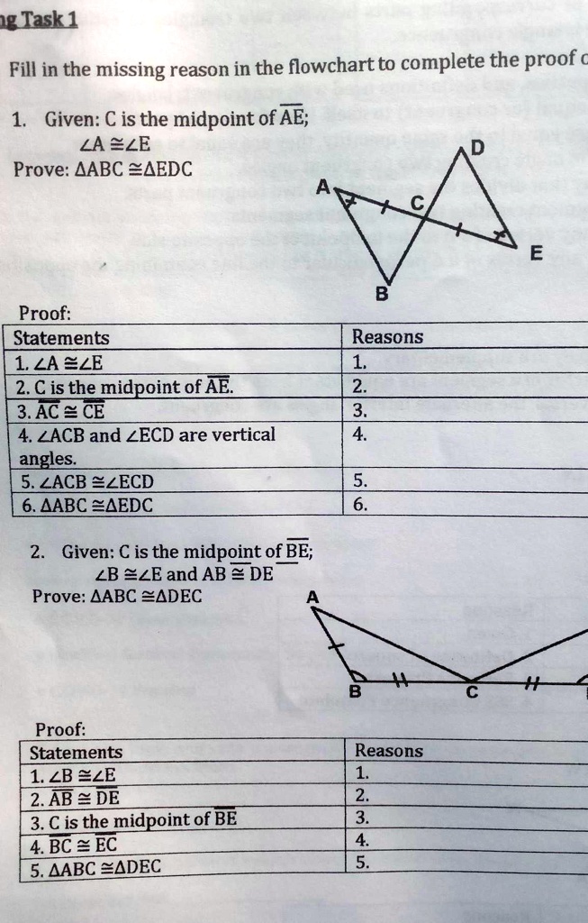 Fill in the missing reason in the flowchart to complete the proof of the statement. Given: â‚¬ ...