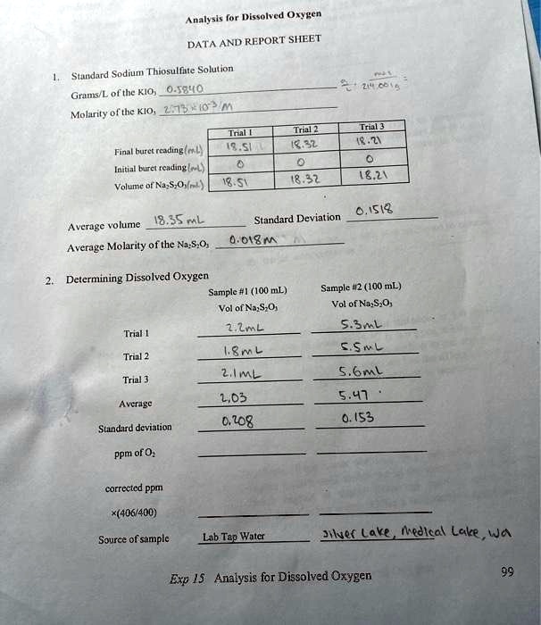texts how do i calculate ppm of o2 analysis for dissolved oxygen data ...