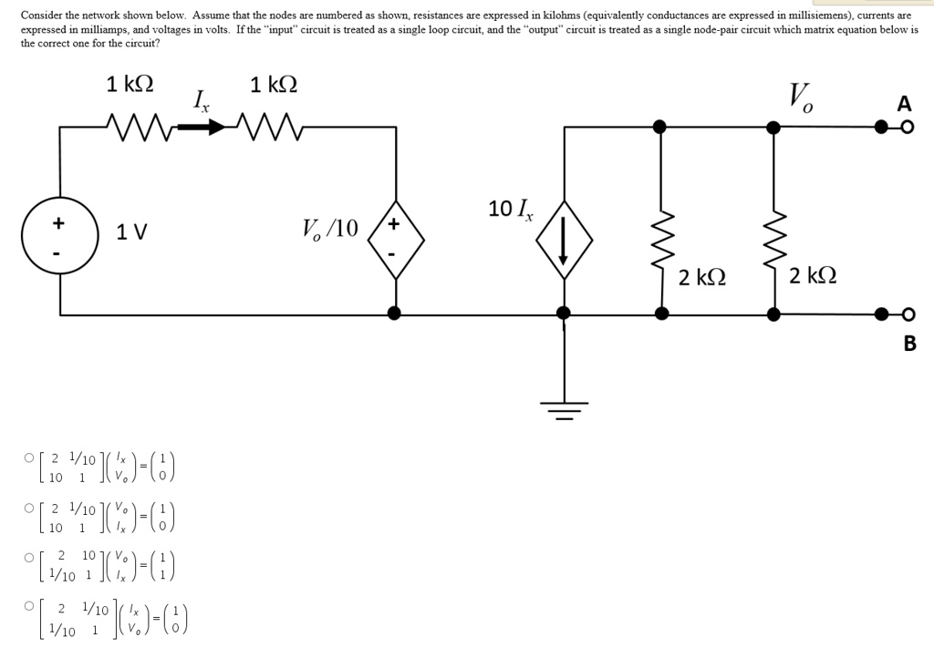 consider the network shown below assume that the nodes are numbered as ...