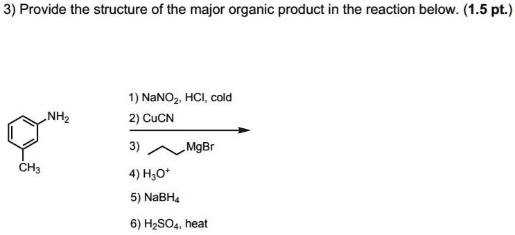 SOLVED: Provide the structure of the major organic product in the ...