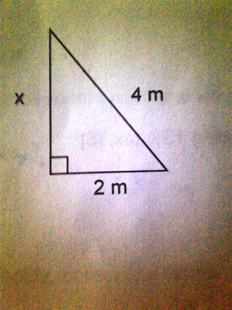 SOLVED: 'a 4-meter ladder leans up a wall the foot of the ladder is 2 ...
