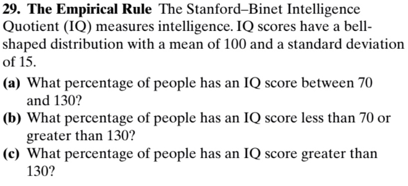 29 the empirical rule the stanford binet intelligence quotient iq ...