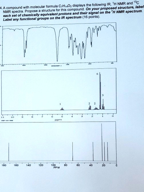SOLVED: C6H4O2 displays the following IR, 1H NMR, and 13C NMR spectra. Provide the molecular ...