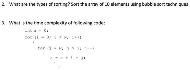 SOLVED: Please sir, I want a solution for both paragraphs What are the types of sorting? Sort ...