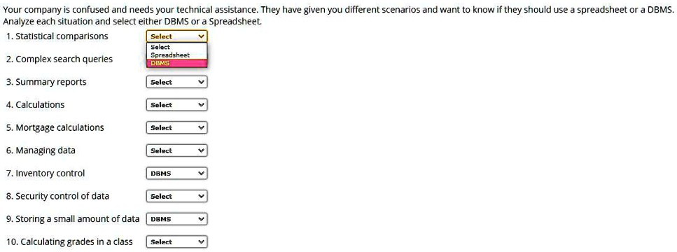 [GET ANSWER] Your company is confused and needs your technical ...