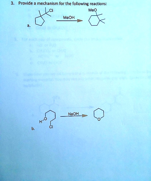 SOLVED: Provide mechanism for the following reactions: MeOH + MeOH â†’ NaOH
