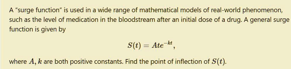 [GET ANSWER] surge function is used in a wide range of mathematical ...