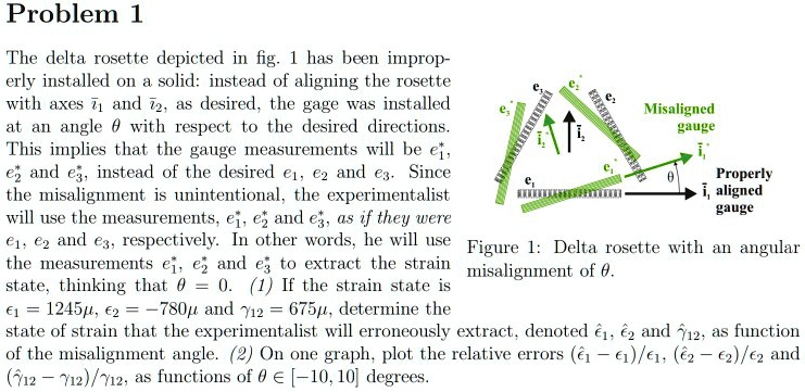 Problem 1 The delta rosette depicted in fig. 1 has been improp- erly ...