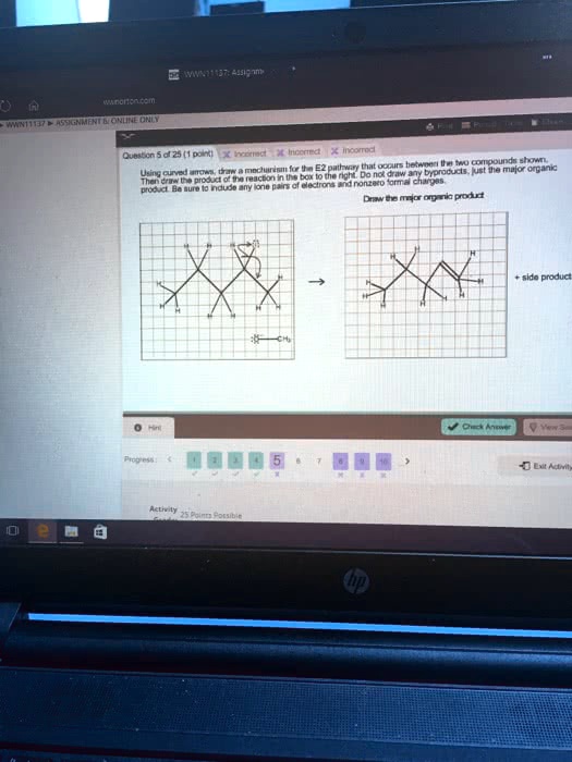 SOLVED: ' Using curved arrows, draw a mechanism for the E2 pathway that ...