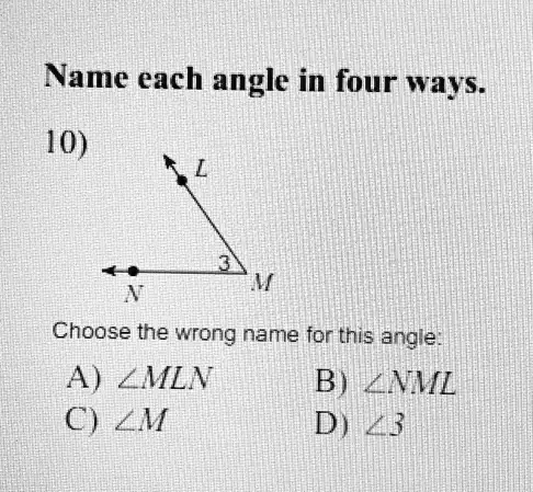 Name Angle In 4 Ways