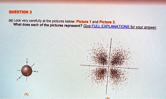 SOLVED: QUESTION 3 (a) Look very carefully at the pictures below ...