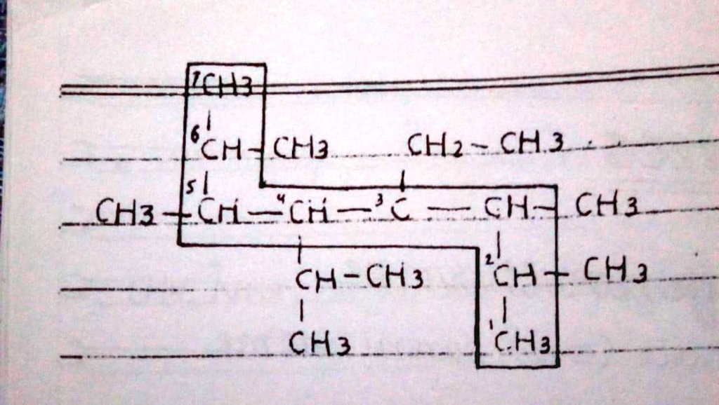 SOLVED: KCH CHB CHz CH3 CH3 Ciicii- CHH CH3 CH-CH3 CH CH3 CH3 CHg