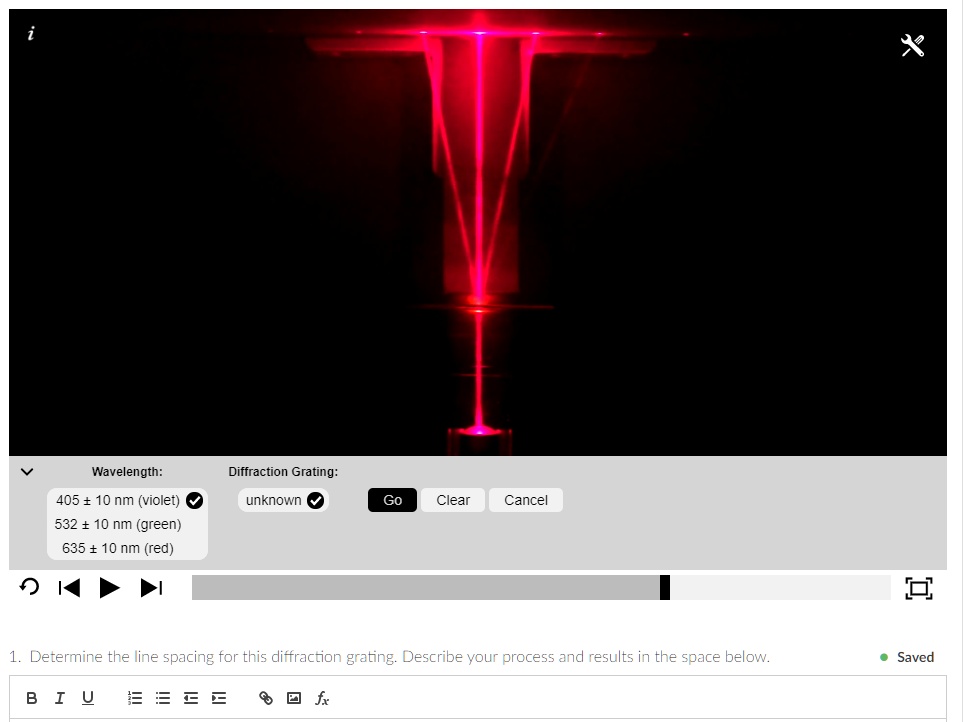 Wavelength: 405 ± 10 nm (violet) 532 ± 10 nm (green) 635 ± 10 nm (red ...
