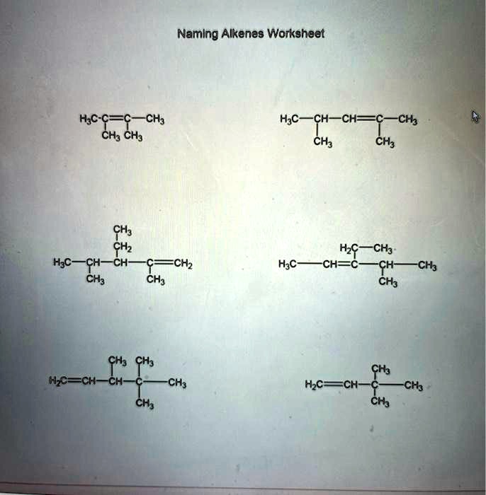 naming alkenes worksheet hgc cc ch3 chs ch3 hjc chch chs ch3 chs ch3 chz hsc chch chz ch ch3 hzc ...