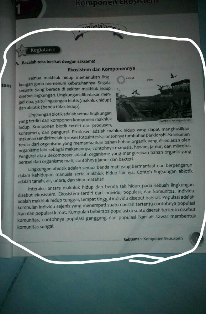 SOLVED: Tuliskan informasi penting yang ada didalam bacaan diatas ... SOLVED: Tuliskan informasi penting yang ada didalam bacaan diatas ...