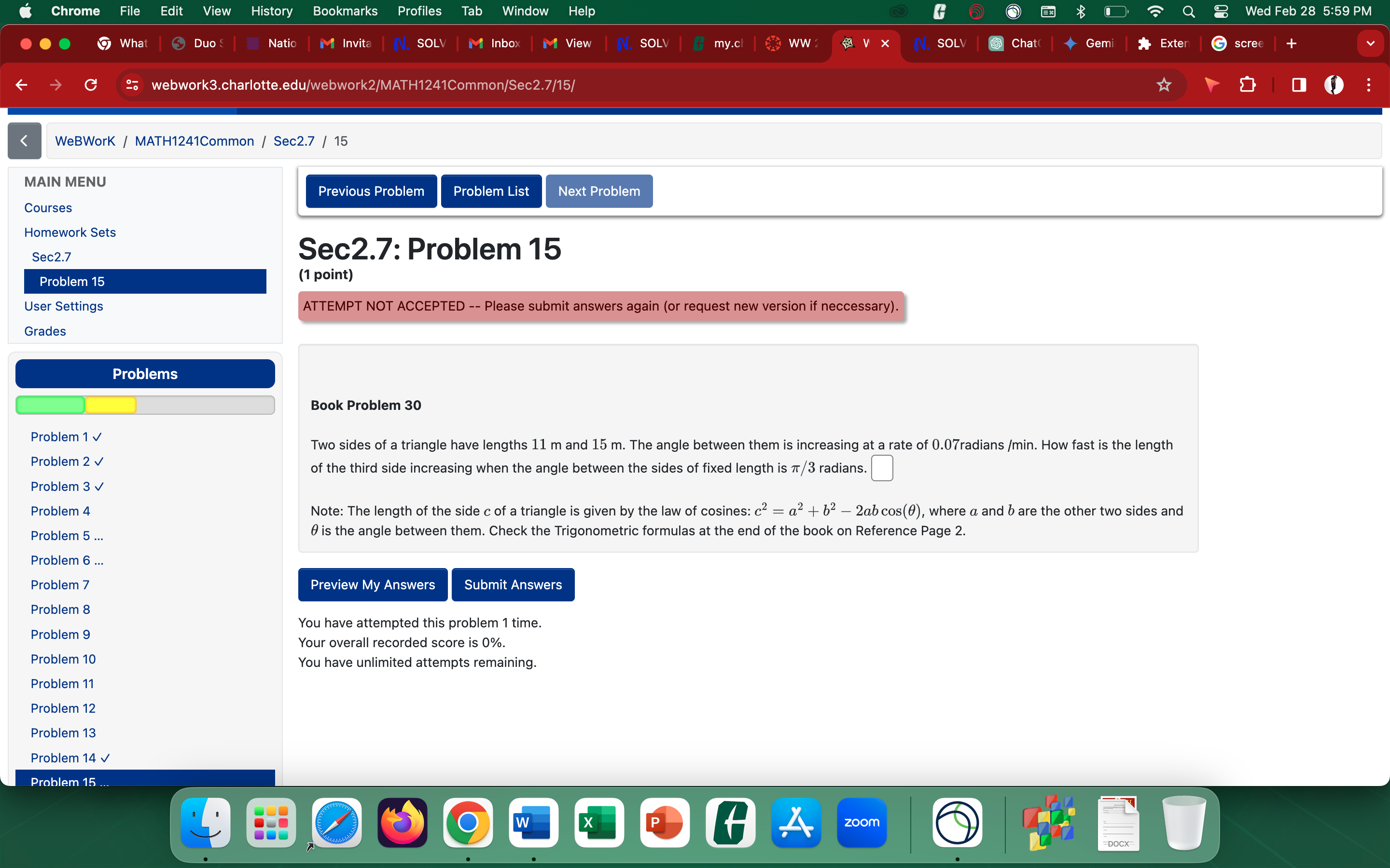 WeBWorK / MATH1241Common / Sec2.7 / 15 MAIN MENU Courses Homework Sets ... WeBWorK / MATH1241Common / Sec2.7 / 15 MAIN MENU Courses Homework Sets ...
