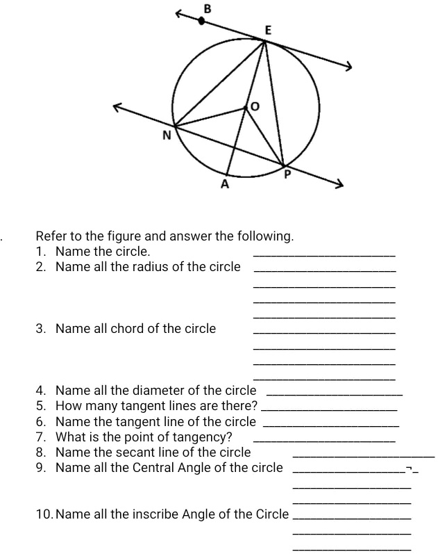 SOLVED: Refer to the figure and answer the following: 1. Name the ...