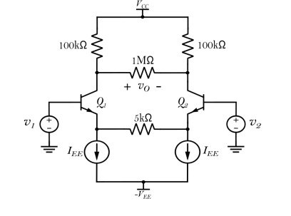 SOLVED: Draw the differential-mode and common mode half circuits for ...