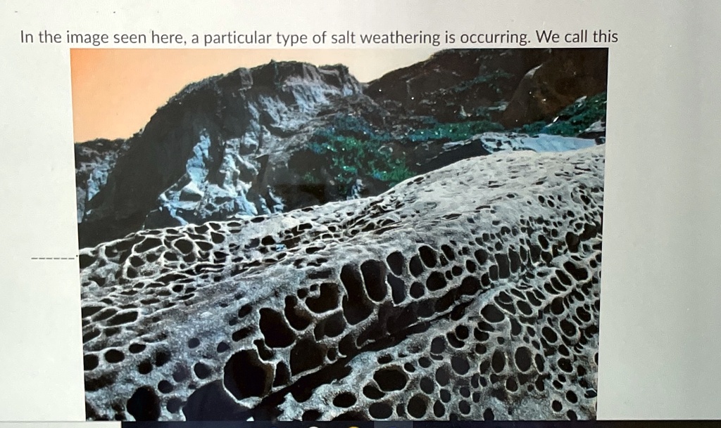 the options are hydration weathering crystallization weathering wetting ...