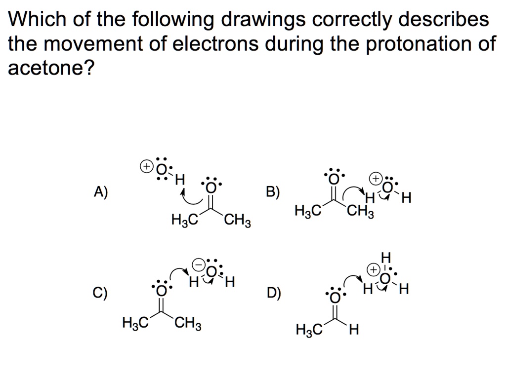 SOLVED: Which of the following drawings correctly describes the ...