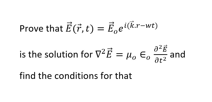Prove that et eoeikr wt 02e is the solution for v2e po o and...