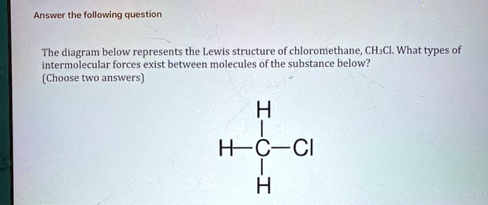 SOLVED: Answer the following question The diagram below represents the Lewis structure of ...