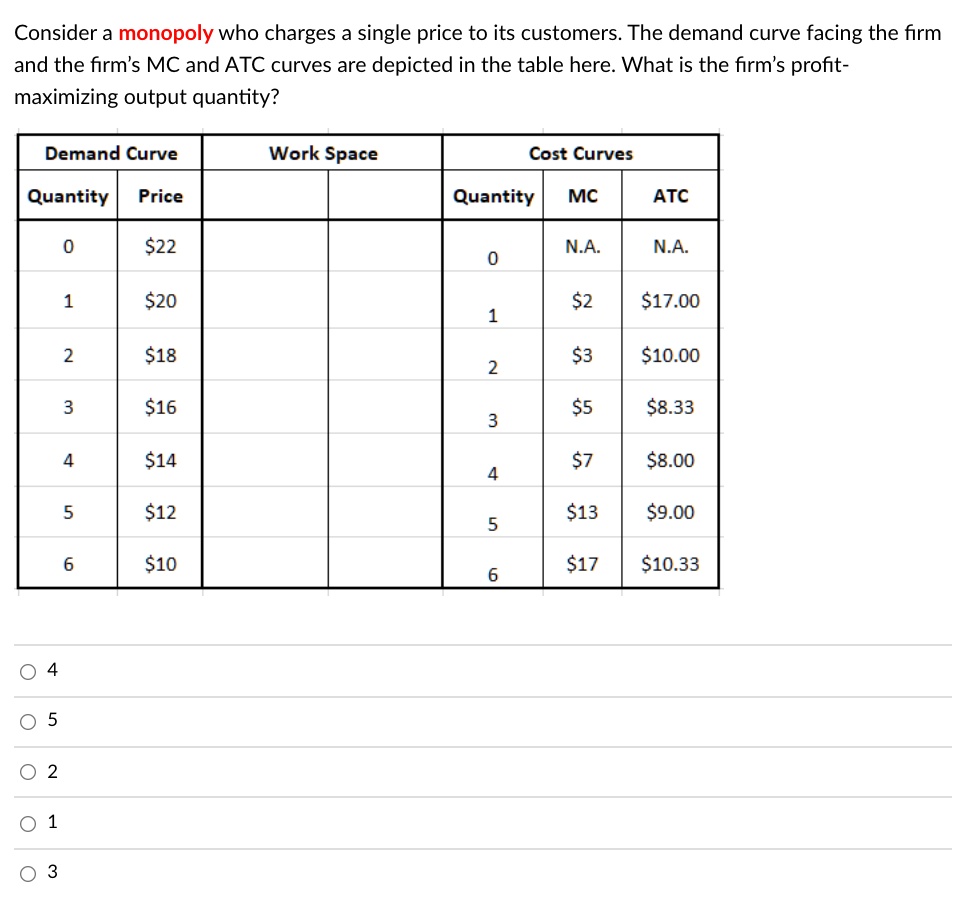 SOLVED: Consider a monopoly who charges a single price to its customers ...