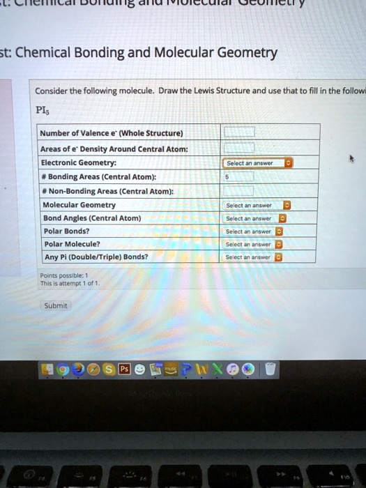 SOLVED: CIICC Doiunns anu| Toiccuia cumcli / st: Chemical Bonding and ...