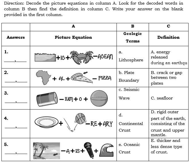 SOLVED: 'pasagot po nito!,sa science dko po alam eh Direction: Decode ...