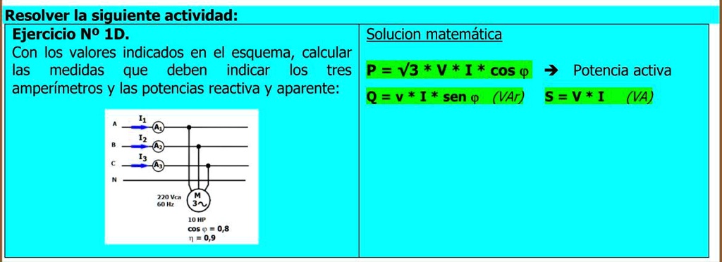 SOLVED: Ayuda plss, Aplicar las fórmulas y gráficos. se los agradecería ...