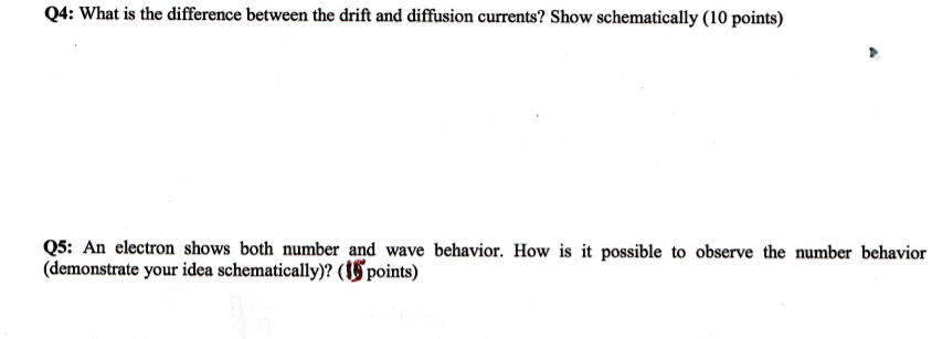 Solved Q4 What Is The Difference Between The Drift And Diffusion